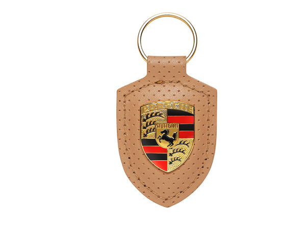 Porsche Key Tag with Crest - Beige Heritage Edition – Watercooled Classic